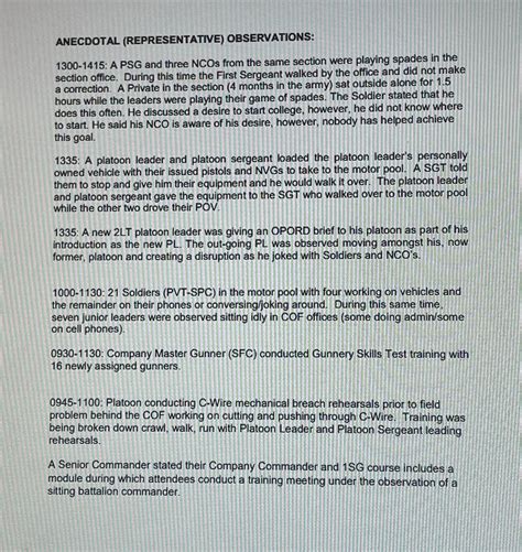 What Are Your Thoughts On The Forscom Ig “day In The Life” Inspection