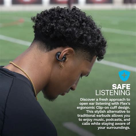 Jlab Flex Open Clip True Wireless Earbuds Black Ebflexrblk124 Best Buy