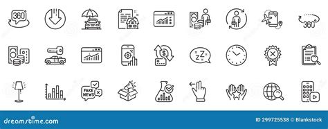 Ranking Line Icons Collection Evaluation Grading Scoring Rating Classifying Ordering