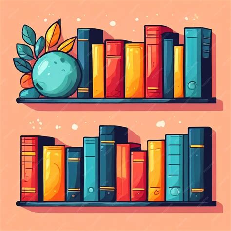 Book With Open Page Of Literature In Heart Shape And Stack Piles Of