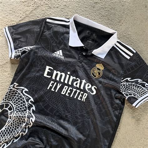 Real Madrid Black Dragon Jersey Champions Kit