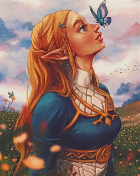 Princess Zelda Paint By Number Paint By Numbers UK