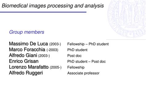 PPT Biomedical Images Processing And Analysis PowerPoint Presentation ID