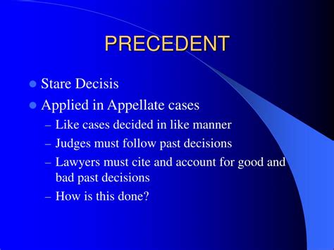 Ppt Precedent Powerpoint Presentation Free Download Id171743
