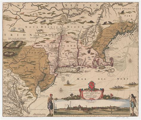 Tracings Jan Janssons Map Of New Amsterdam
