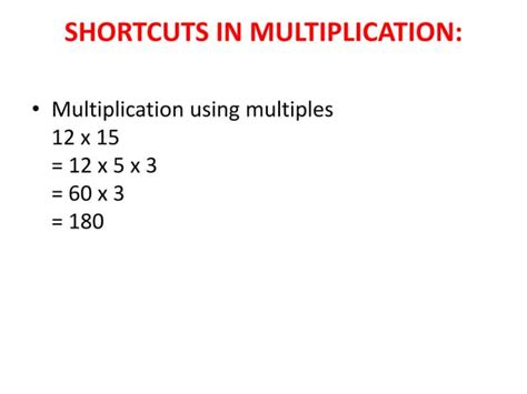 1 Arithmetic Shortcuts Pptx