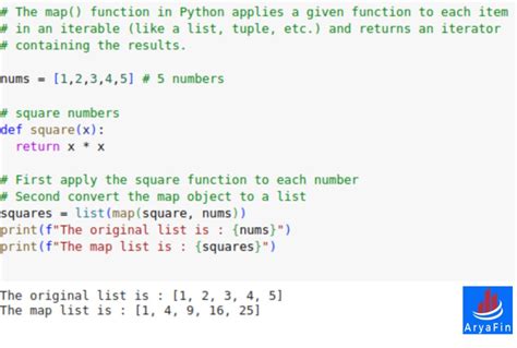 Arya Trivedi On Linkedin Understanding Python Map Function One Line Of