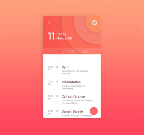 Daily Ui Planner On Behance