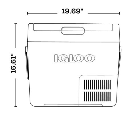 Igloo Icf18 Electric Cool Box Portable Camping Fridge 1224 Volt 00032989