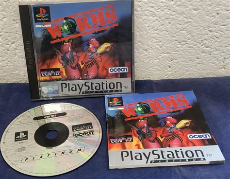 Worms Platinum Sony Playstation 1 Ps1 Game