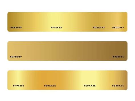 What Is The Color Code For Very Shiny Gold