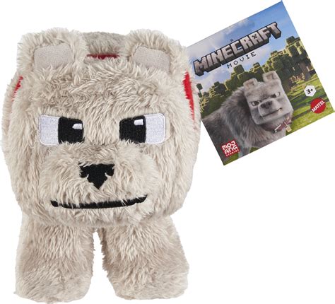 Minecraft Dennis The Wolf Plush Toy 8 Inch Collectible Soft Doll Inspired By A Minecraft Movie