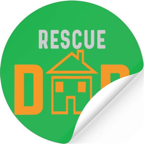 Rescue Dad Funny Fathers Day T Idea Stickers Sold By Jeanette Common Sku 25199591 Printerval