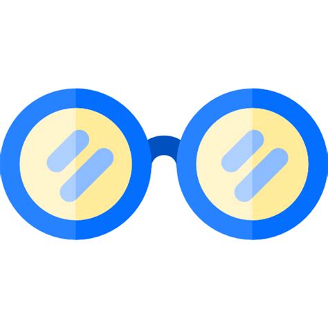 Glasses Basic Rounded Flat Icon