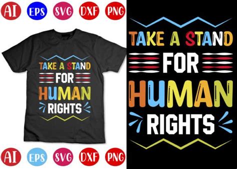 Human Rights Day T Shirt Designs Bundle Bundle · Creative Fabrica