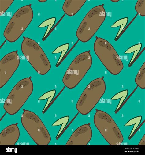Reed Pattern Illustration Vector On White Background Stock Vector