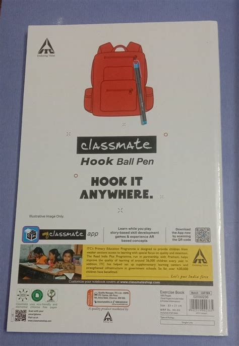 Hand Cover Paper Cover A6 Single Line Ruled Classmate Notebook At Rs 90