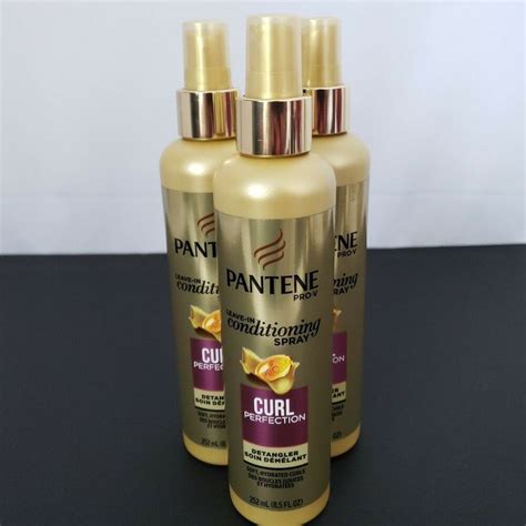 Pantene Curl Perfection Detangler Lot Of 3 Leave In Conditioner Spray 8
