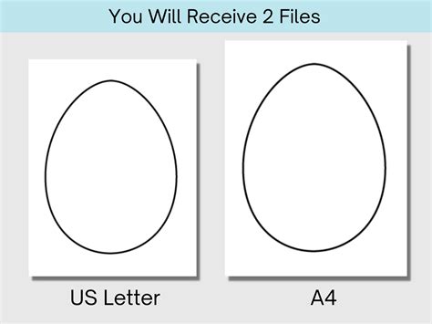 Printable Easter Egg Template Easter Egg Activity Sheets Easter Egg