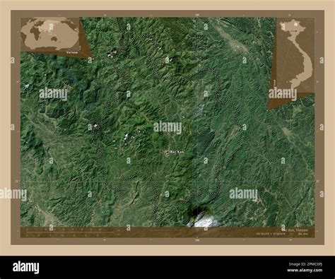 Bac Kan Province Of Vietnam Low Resolution Satellite Map Locations