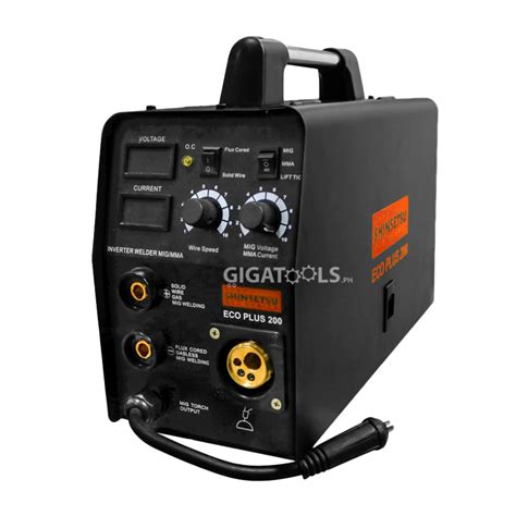 Shinsetsu Ecoplus 200 Inverter Multi Process Welding Machine Mig Tig Gigatools Industrial Center