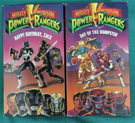 Mighty Morphin Power Rangers Happy Birthday Zack Vhs