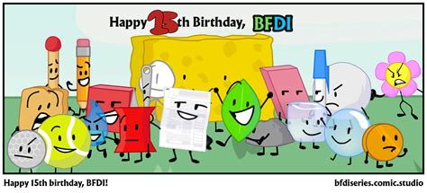 Happy 15th Birthday Bfdi Comic Studio