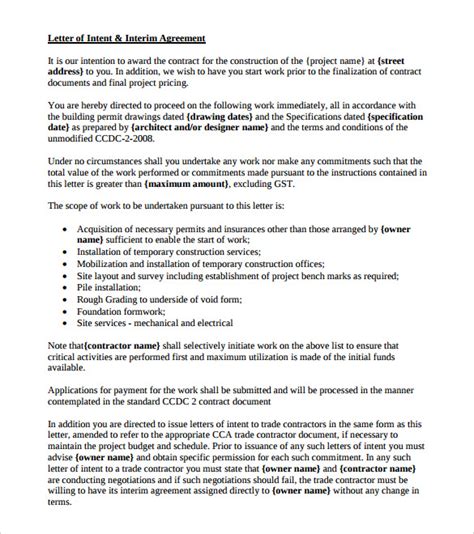 Free Intent Letter Templates 18 Free Word Pdf Documents Download