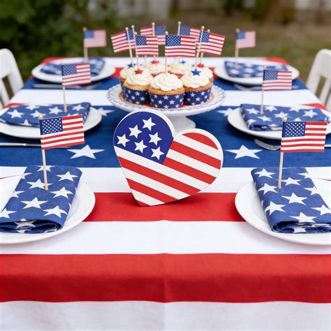 Aomxgd Fourth Of July Wooden Crafts Usa Independence Day Home Tabletop