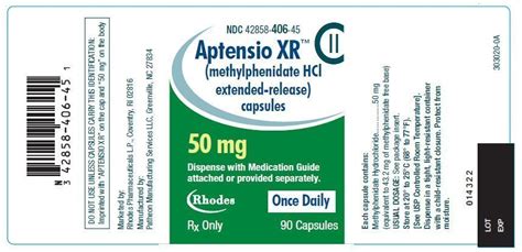 Aptensio Xr Fda Prescribing Information Side Effects And Uses