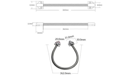 Electric Power Transfer Armored Cable Door Loop For Exposed Mounting