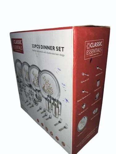 Single Wall 3 Ply Flexo Printed Dinner Set Packaging Box At Rs 50piece