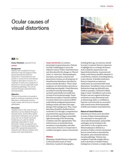 pdf racgp ocular causes of visual distortions dokumen tips