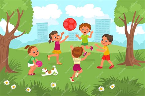 Juegos Infantiles Al Aire Libre Pequeñas Niñas Y Niños Divertidos