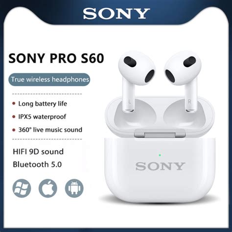 SONY WF S60 Pro Ture Wireless Bluetooth Earbuds 5 1 Bluetooth Earphones