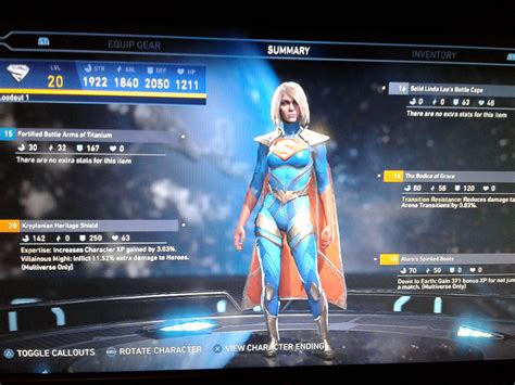 Customized Supergirl In Injustice 2 By Loth Eth On Deviantart