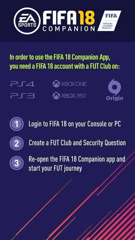 Download Fifa 18 Android Companion App For Fut Access On Mobile