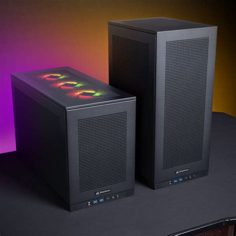 The Sharkoon Rebel C20 Itx Is A Pc Case That Can Be Oriented Either Vertically Or Horizontally