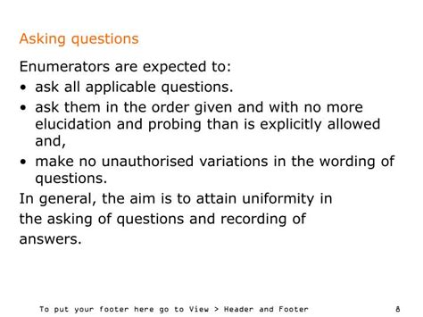 Ppt The Role Of Enumerators In Statistical Data Collection Powerpoint