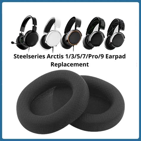 Replacement Earpads For Steelseries Arctis 1 3 5 7 Pro Headset Ear Pads Cushion Cover Headband