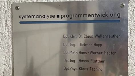 Wouter Van Heddeghem On Linkedin 1972 Beginnings Dietmar Hopp Hasso