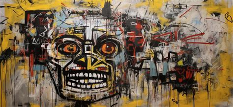 Street Graffiti Abstract Art With Ugly Face On A Textured Wall