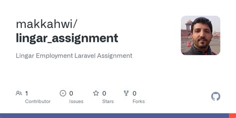 Github Makkahwi Lingar Assignment Lingar Employment Laravel Assignment