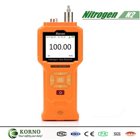Sil2 Ce Certificate N2 Analyzer Nitrogen Detector Portable Nitrogen Gas Detector With Pump Gas