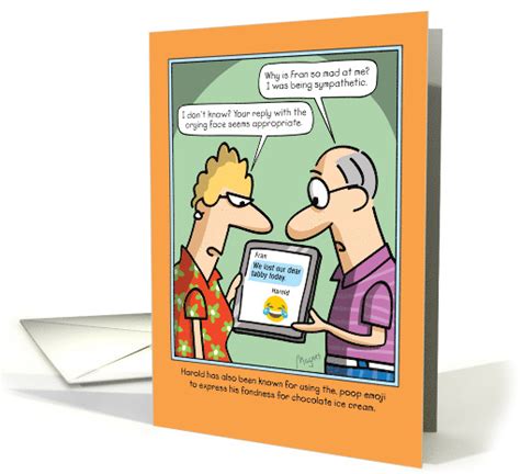 Funny Birthday Text Message Emoji Joke Card 1630038