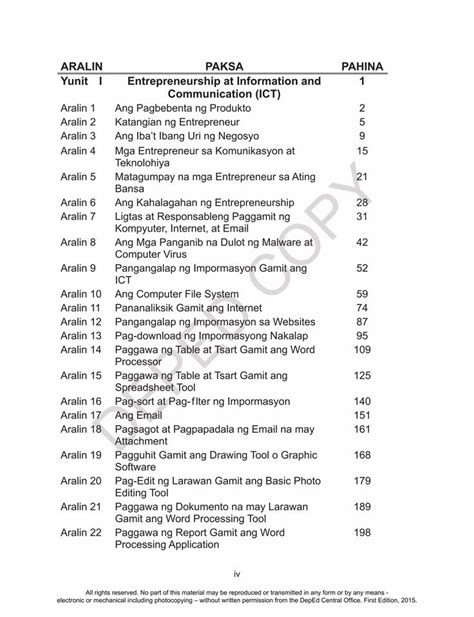 K To 12 Grade 4 Learners Material In Epp Q1 Q4 12th Grade Learners Grade