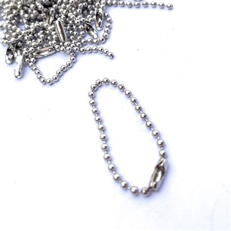 10pcs Ball Chain Silver For Keychains And Tags Lazada Ph