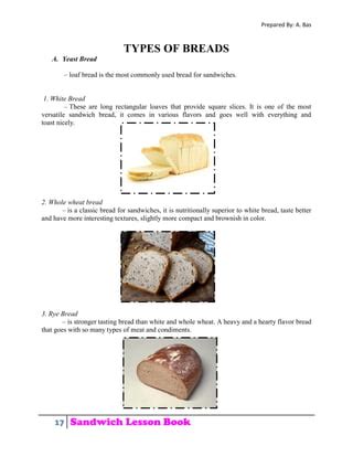 Types Of Sandwich Breads