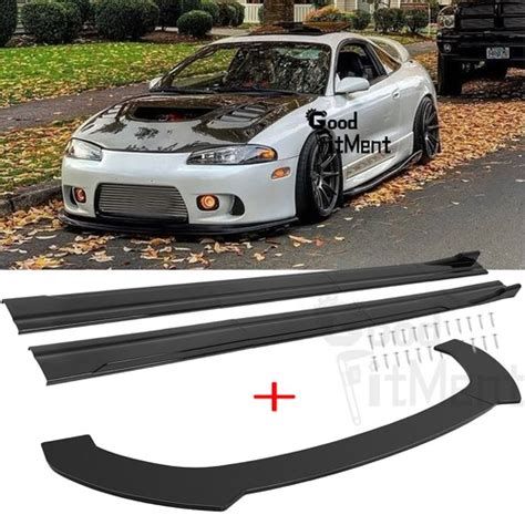 For Mitsubishi Eclipse Gsx Front Bumper Lip Splitter Spoiler 2 2m Side Skirt Ebay