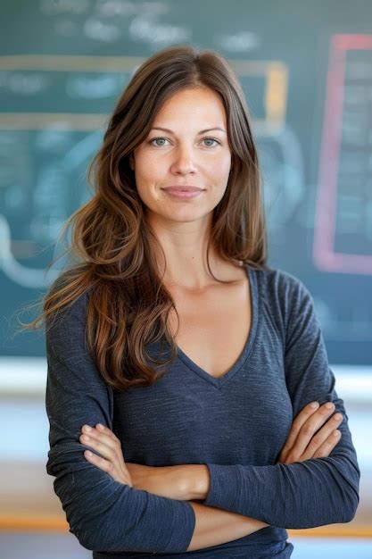 Professora Na Escola Inteligência Artificial Generativa Imagem
